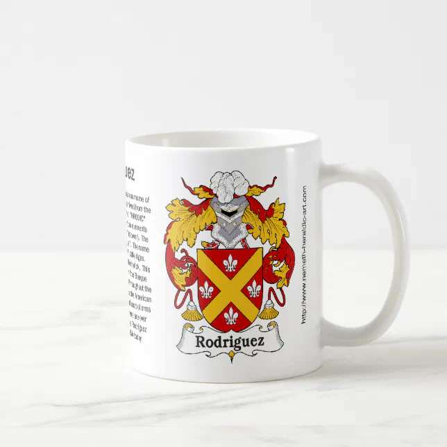 Rodriguez Family Crest Mug | Zazzle