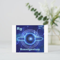 roentgenium postcard | Zazzle