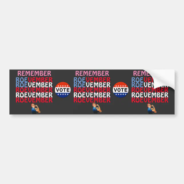 ROEVEMBER Bumper Sticker | Zazzle