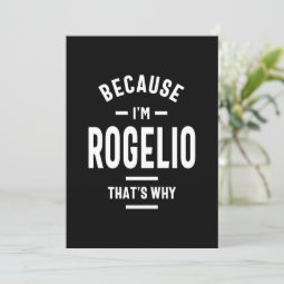 Rogelio Personalized Name Birthday Invitation | Zazzle