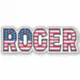 Roger Name First Name USA Sticker Stickerset | Zazzle