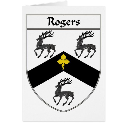 Rogers Coat of Arms/Family Crest Greeting Card | Zazzle