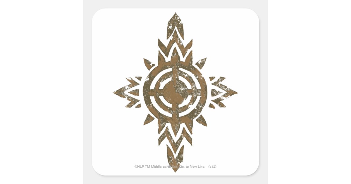 Rohan Crest Square Sticker | Zazzle