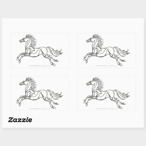 Rohan Symbol Rectangular Sticker | Zazzle