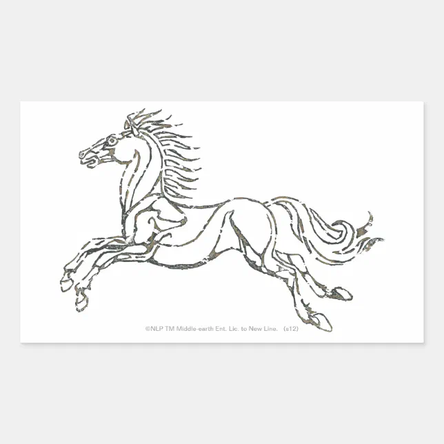 Rohan Symbol Rectangular Sticker | Zazzle