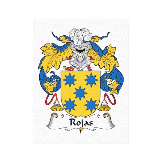 Rojas Family Crest Canvas Print | Zazzle.com