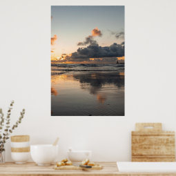 Roker Beach Reflections Poster | Zazzle
