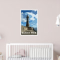 ROKER PIER, SUNDERLAND Vintage Style Poster | Zazzle