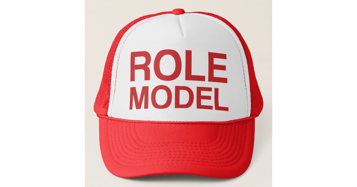 ROLE MODEL slogan hat | Zazzle