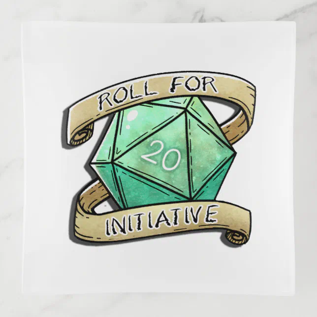 Roll for Initiative Trinket Tray | Zazzle