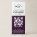 Roll Up Event Signage With QR Code Advertising Retractable Banner | Zazzle