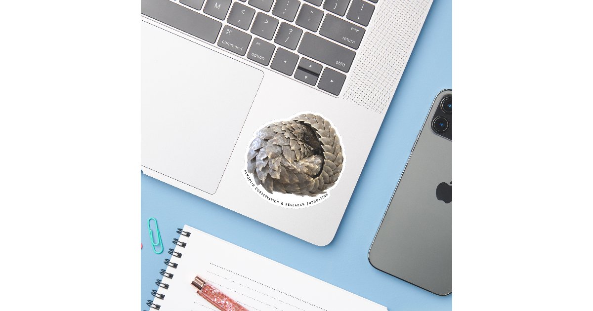 Rolled Pangolin PCRF Sticker | Zazzle