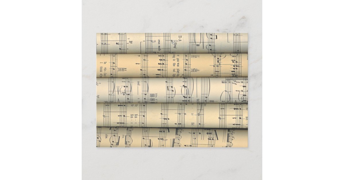 Rolled Sheet Music ~ Musical Notes ~ Party Time ~ | Zazzle
