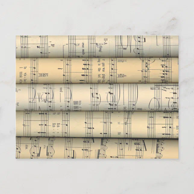 Rolled Sheet Music ~ Musical Notes ~ Party Time ~ | Zazzle
