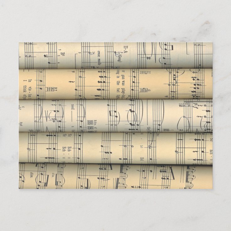 Rolled Sheet Music ~ Musical Notes ~ Party Time ~ | Zazzle