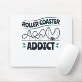 Roller Coaster Addict Mouse Pad | Zazzle