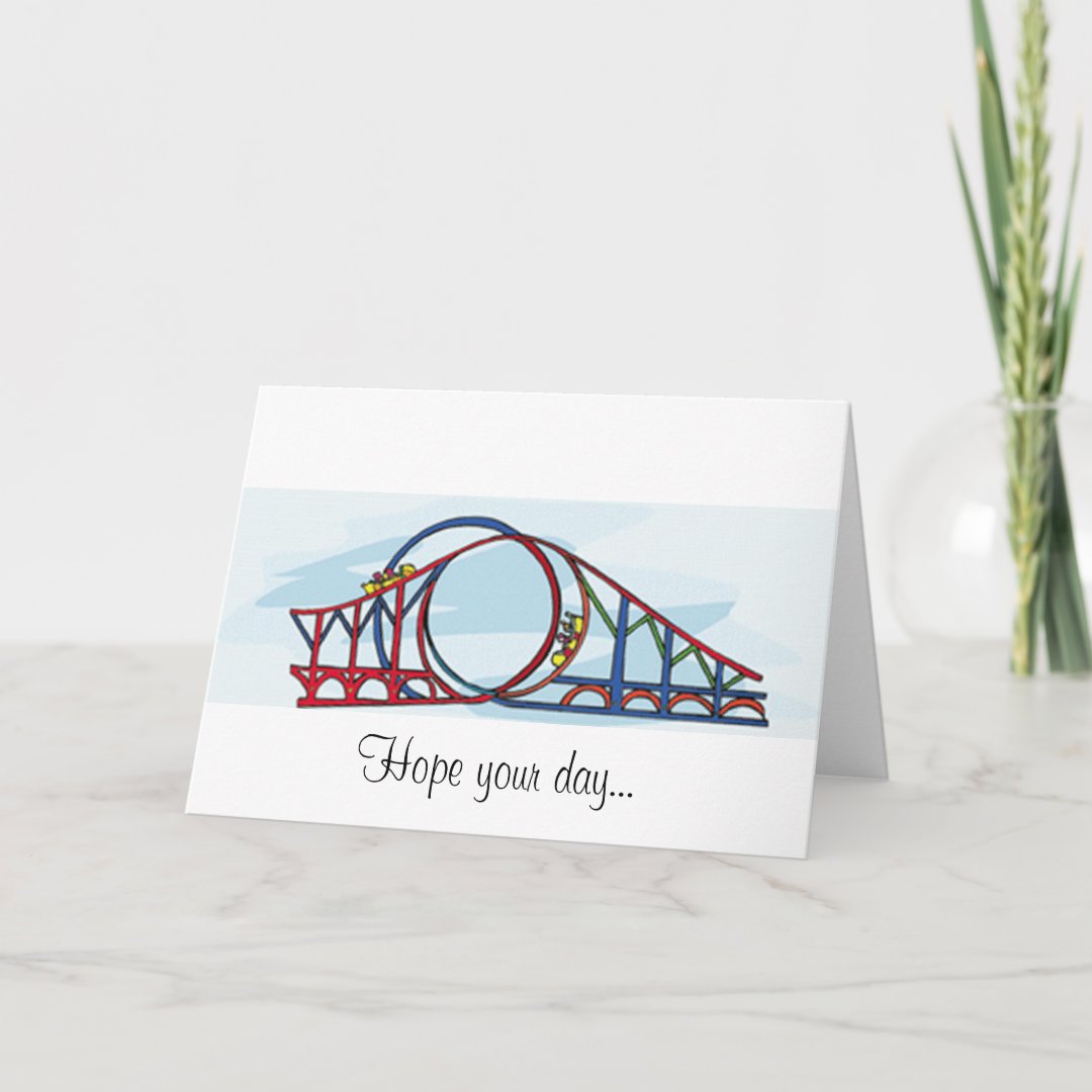 Roller Coaster Card | Zazzle