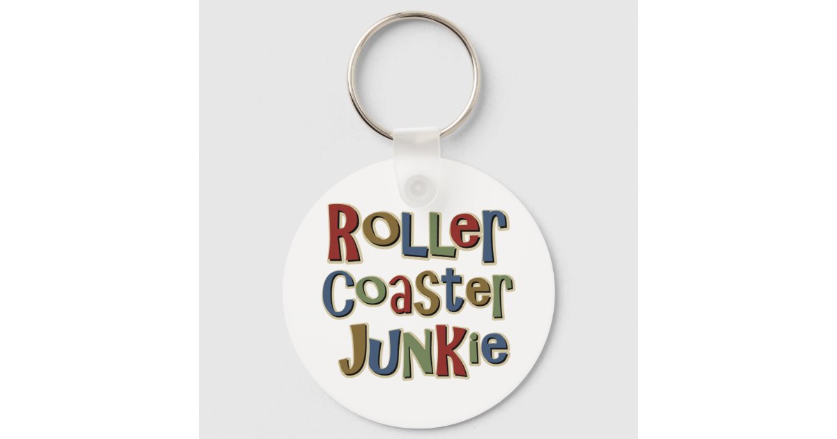 Roller Coaster Junkie Keychain | Zazzle