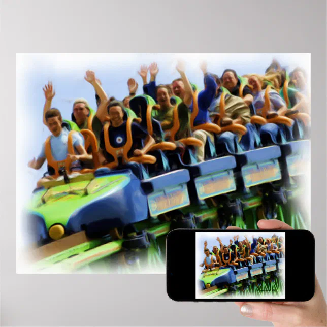 Roller Coaster Poster | Zazzle