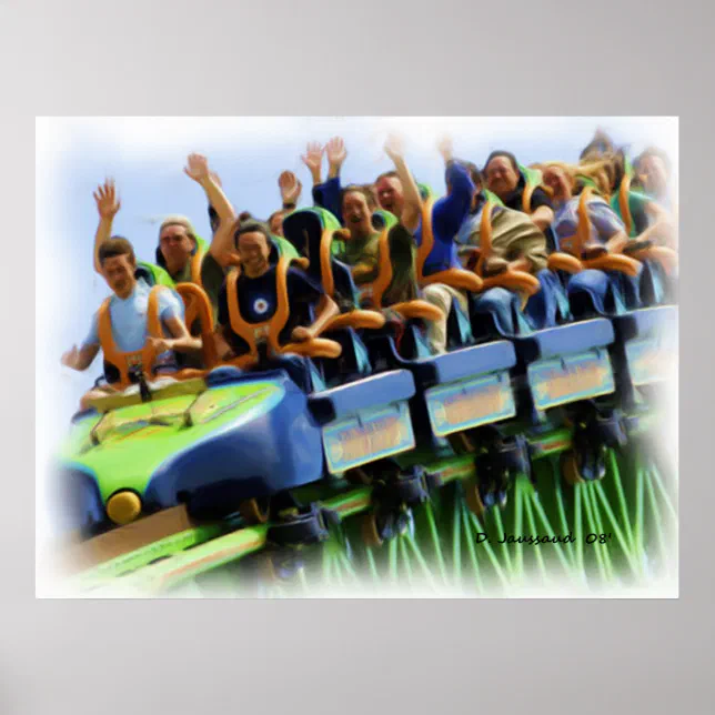 Roller Coaster Poster | Zazzle
