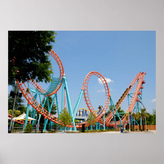 Roller Coaster Poster | Zazzle