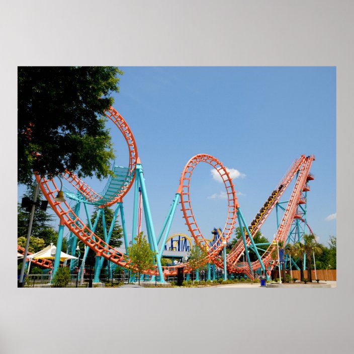 Roller Coaster Poster | Zazzle.com