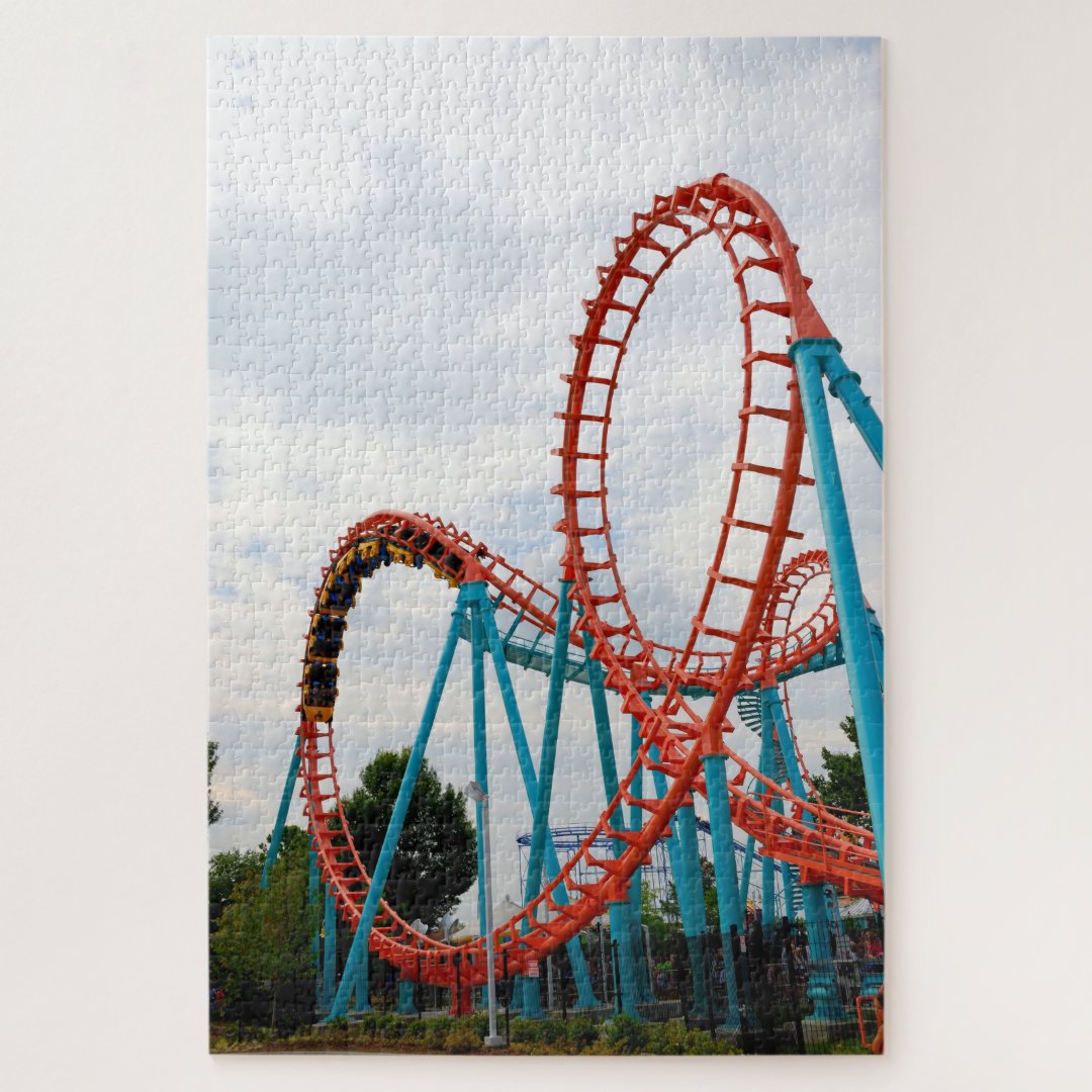 Roller Coaster Ride Jigsaw Puzzle | Zazzle