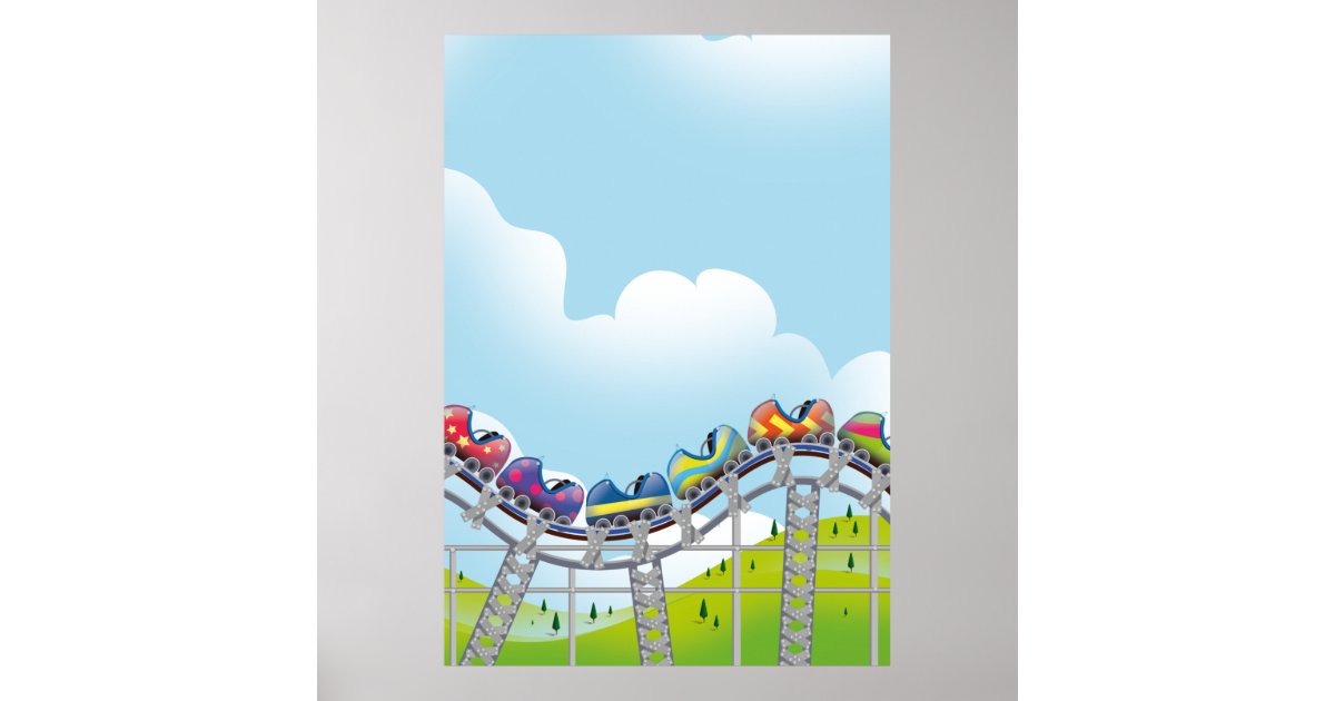 roller coaster ride poster | Zazzle