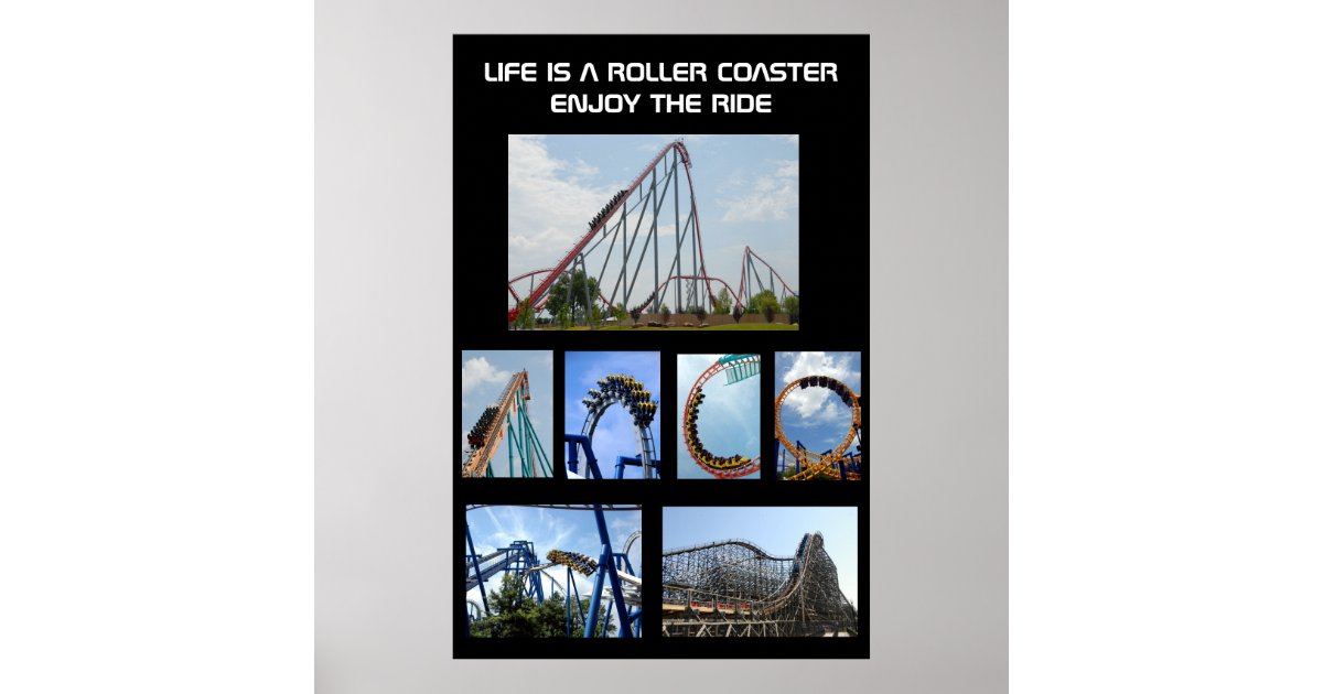 Roller Coaster Ride Poster | Zazzle