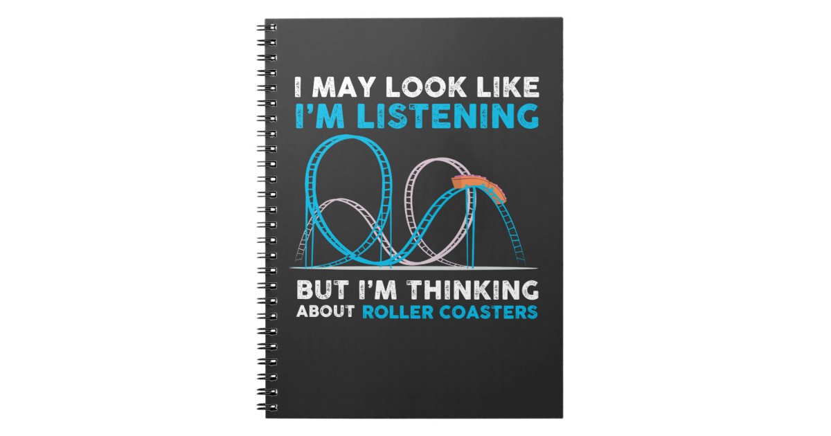 Roller Coasters - theme park Design Notebook | Zazzle