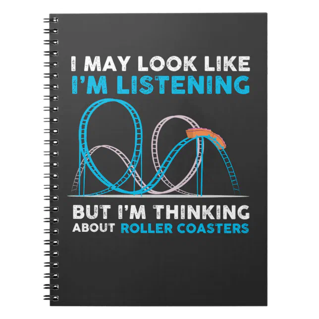Roller Coasters - theme park Design Notebook | Zazzle