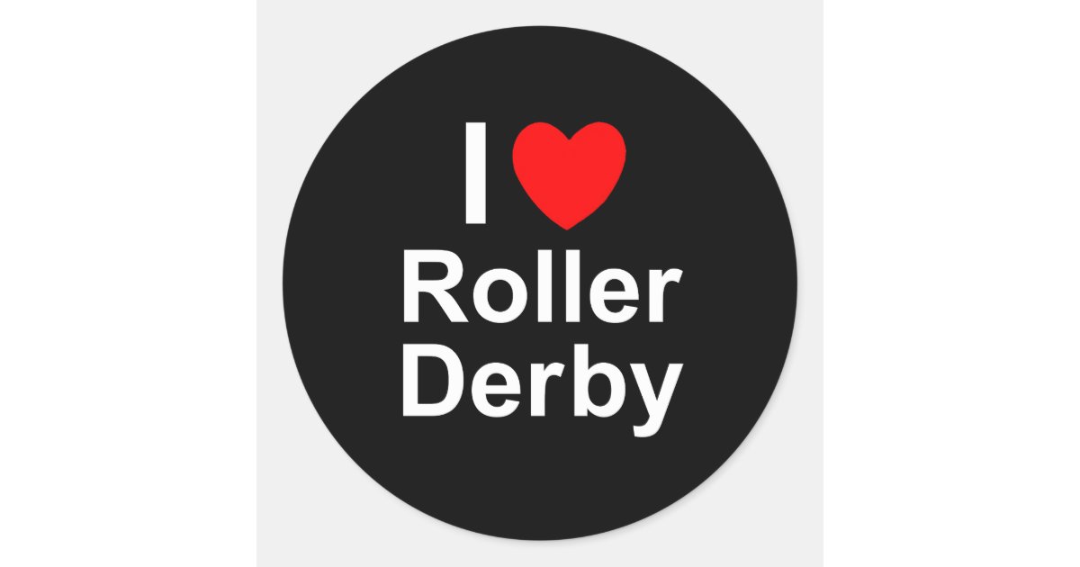 Roller Derby Classic Round Sticker | Zazzle