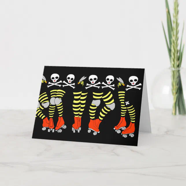 Roller Derby Greeting Card | Zazzle