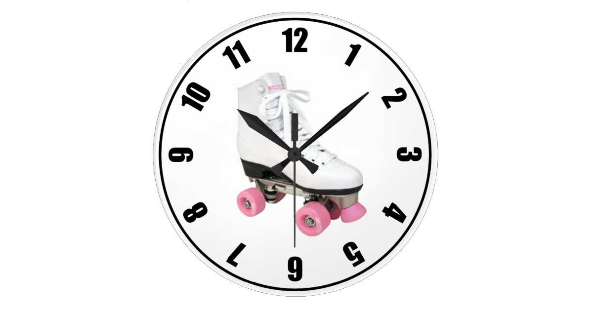 Roller Skate Large Clock | Zazzle.com