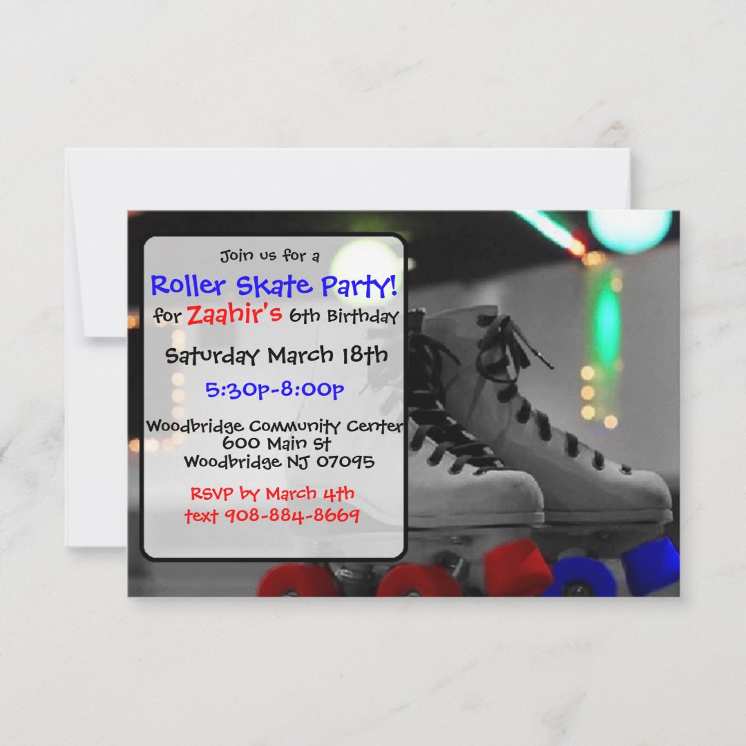 Roller Skating Party invitation | Zazzle