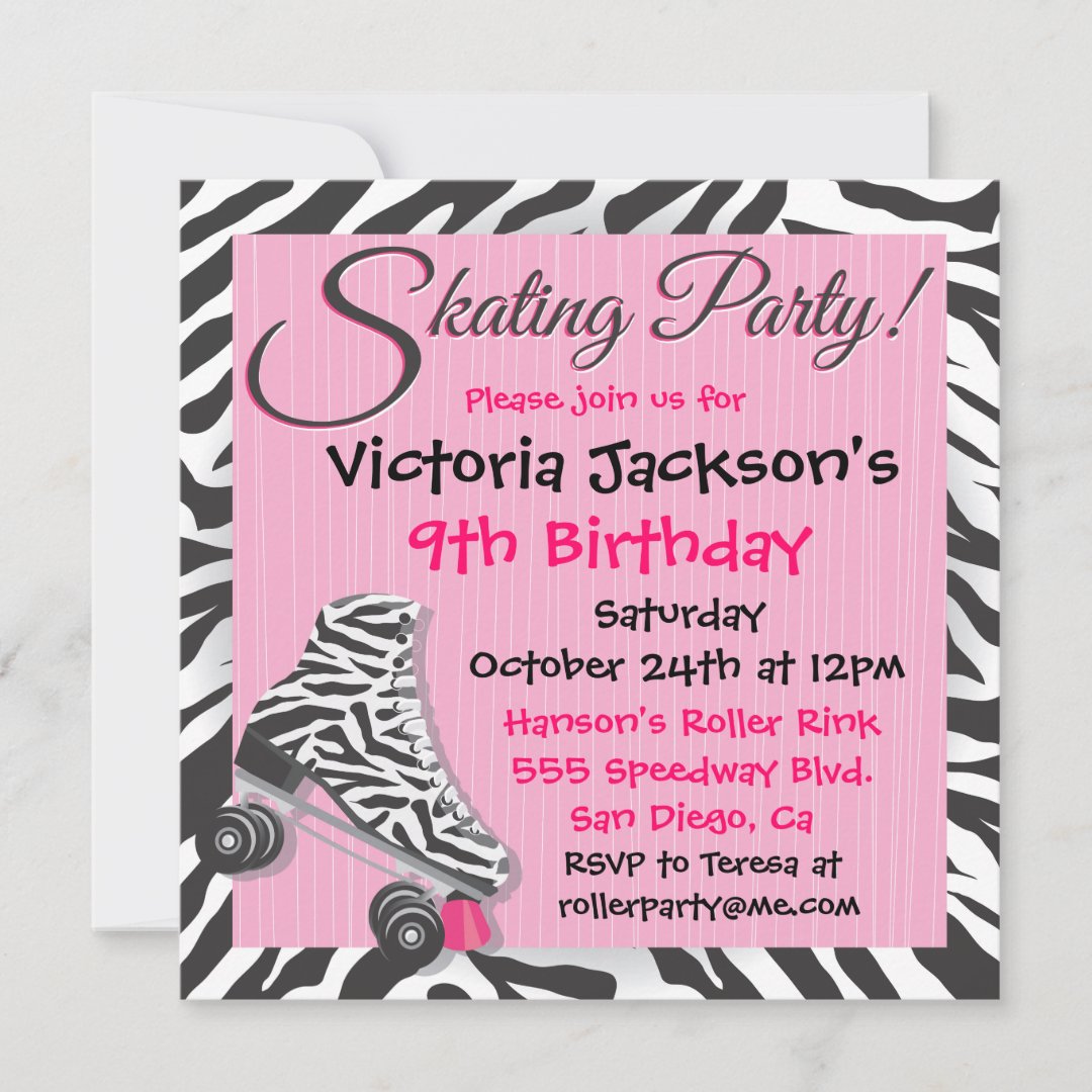 Roller Skating Party Invitations | Zazzle