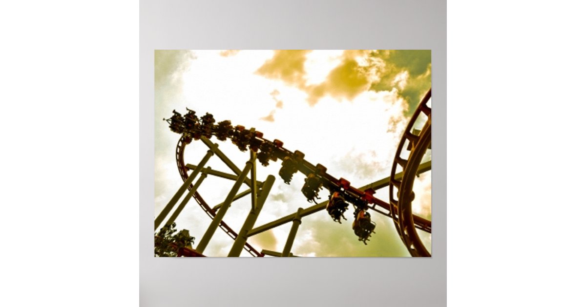 Rollercoaster Poster | Zazzle