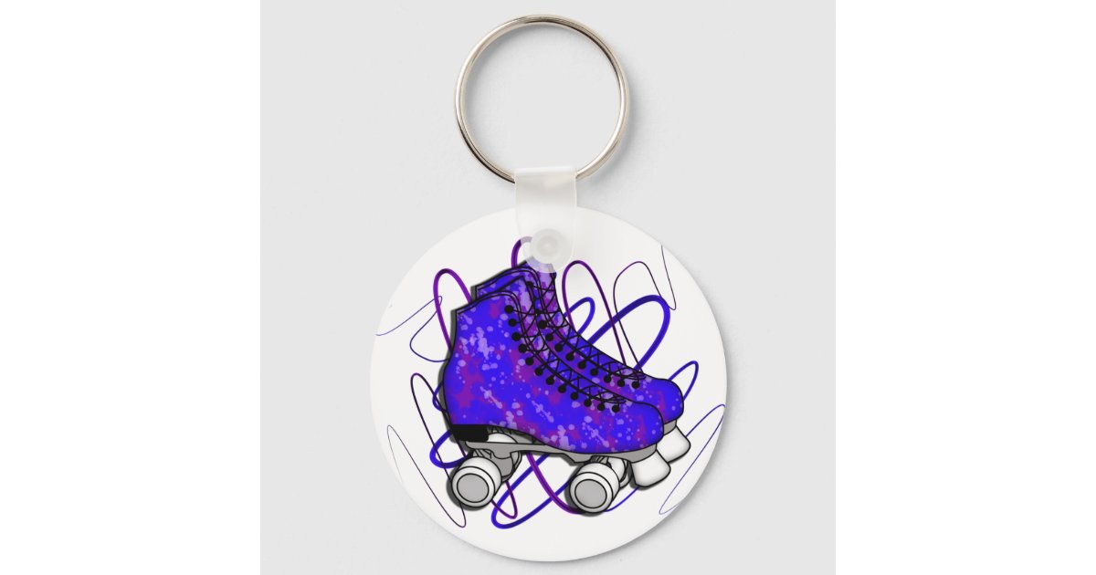 Rollerskates Keychain | Zazzle