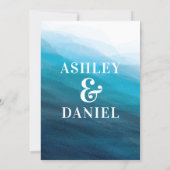 Rolling Ocean Waves Wedding Invitation, Turquoise Invitation | Zazzle