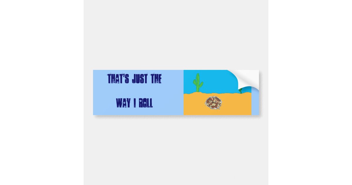 Rolling Tumbleweed Bumper Sticker | Zazzle
