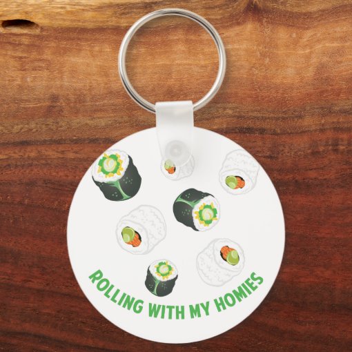Rolling With Homies Keychain | Zazzle
