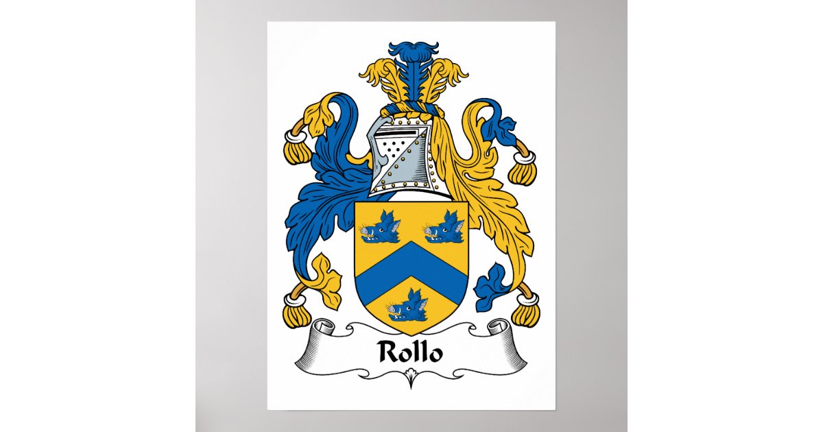 Rollo Family Crest Poster | Zazzle