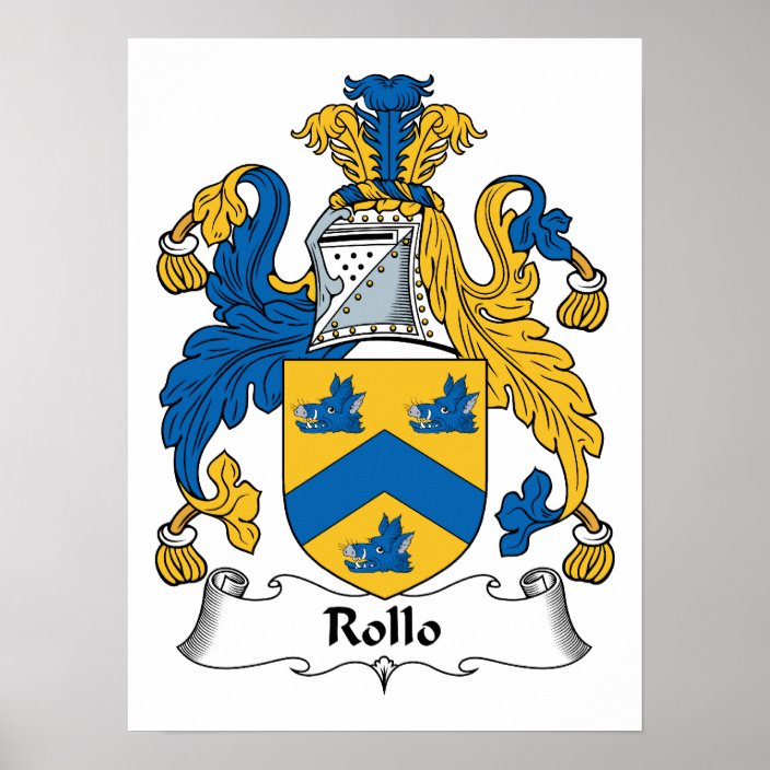 Rollo Family Crest Poster | Zazzle