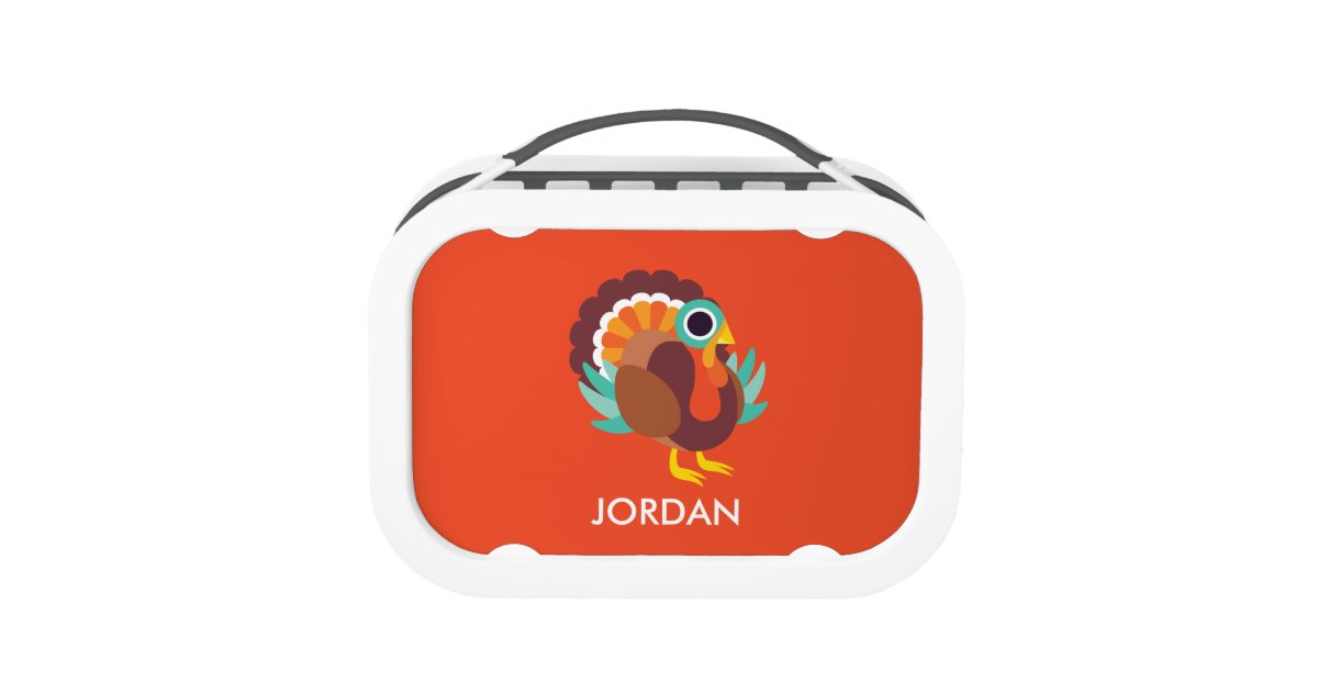 Rollo the Turkey Lunch Box | Zazzle