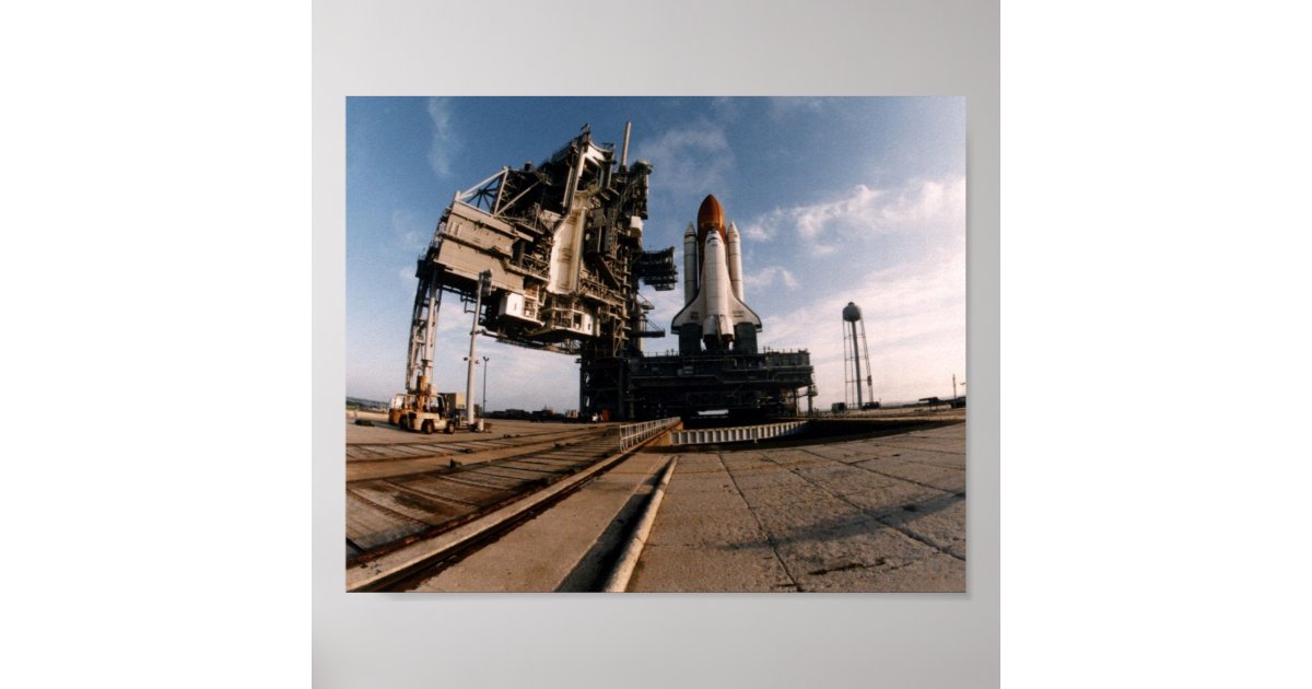 Rollout of Space Shuttle Atlantis (STS-79) Poster | Zazzle
