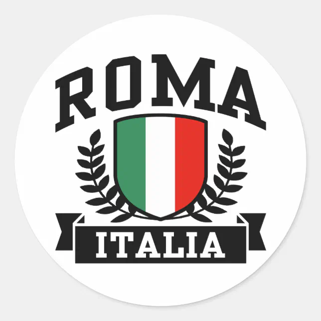 Roma Italia Classic Round Sticker | Zazzle