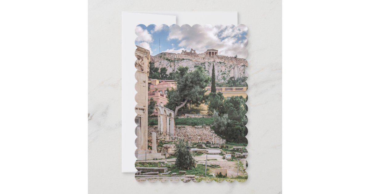 Roman Agora, Athens, Greece Note Card | Zazzle
