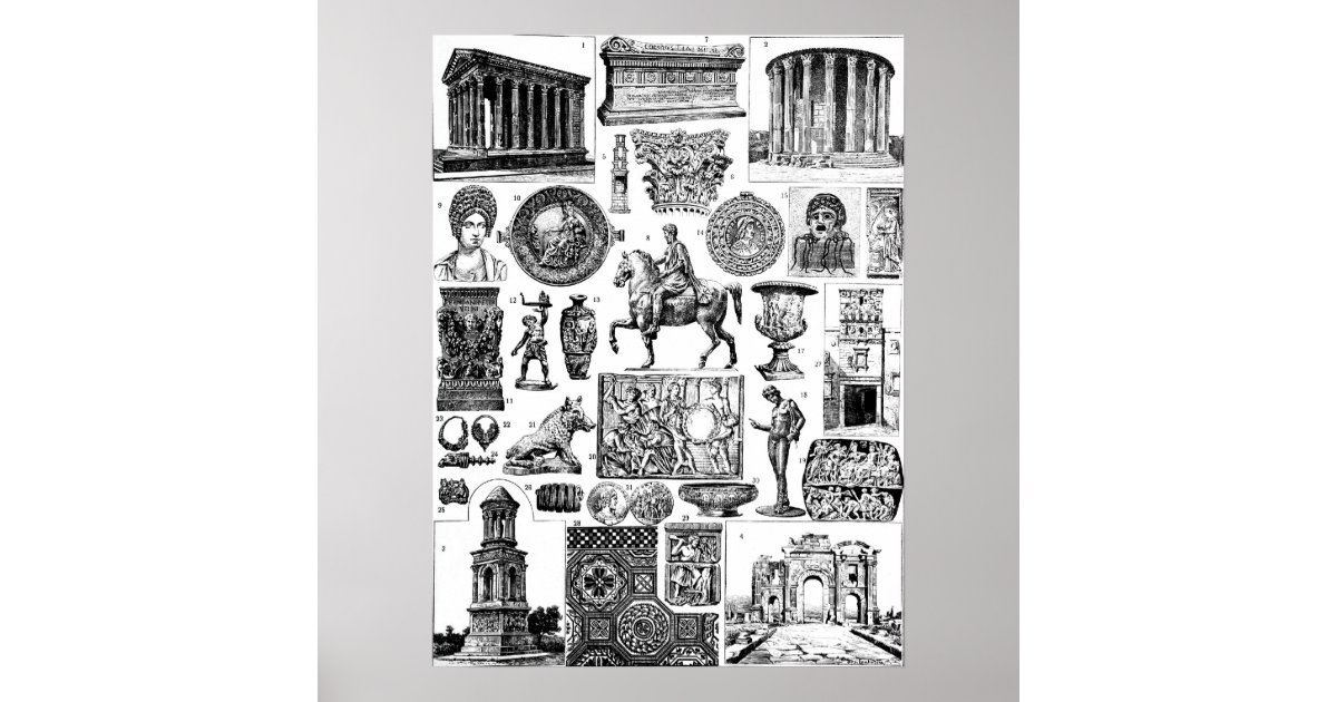 Roman Art Poster | Zazzle