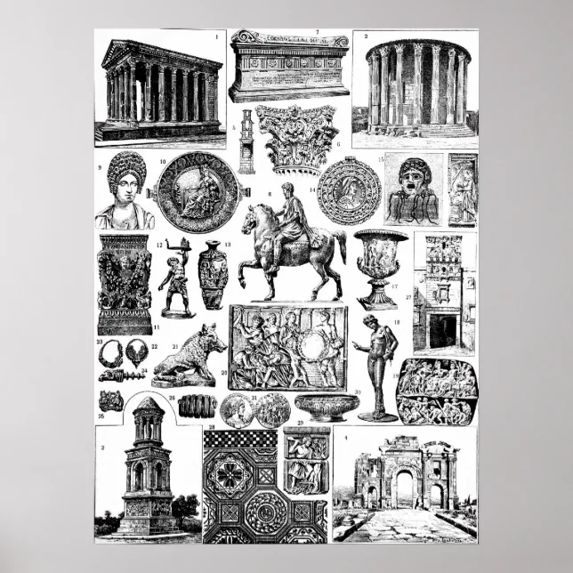 Roman Art Poster | Zazzle