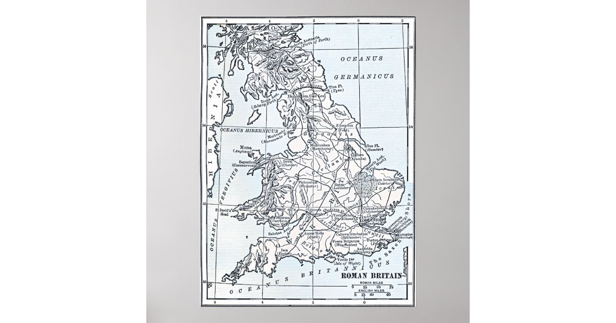 Roman Britain 43 AD Poster | Zazzle
